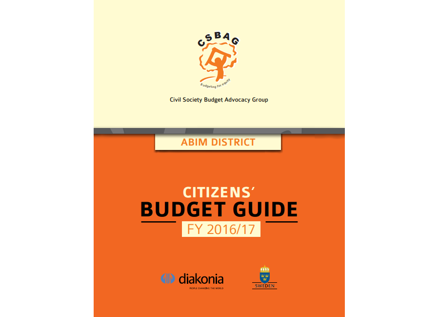 Abim District Citizen’s Budget Guide FY2016/17 : csbag.org