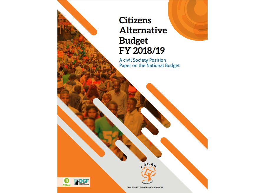 Citizens Alternative Budget FY 2018/19-A Civil Society Position Paper ...
