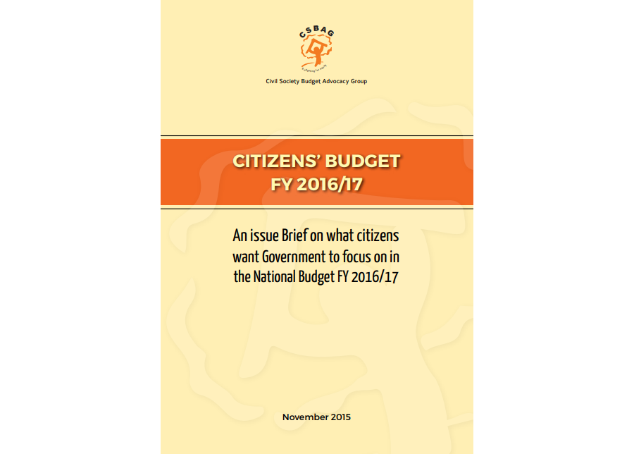 Citizens’ Budget -Issue Brief On What Citizens Want Government To Focus ...